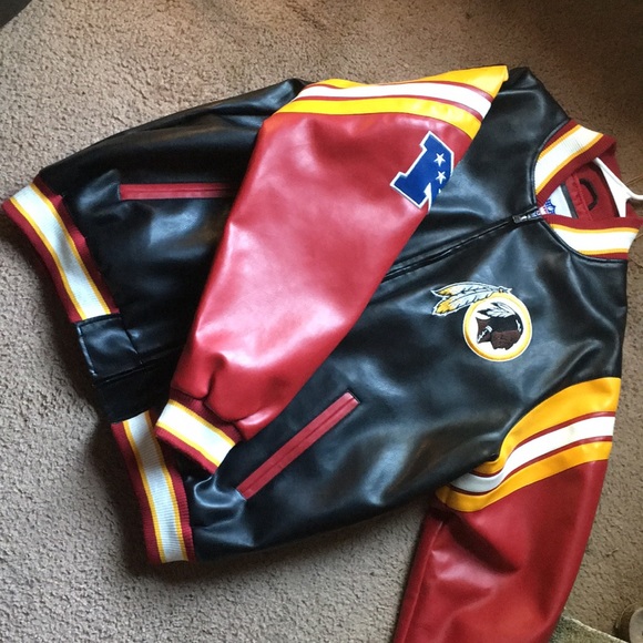 NFL | Jackets & Coats | Washington Redskins Vintage Leather Varsity ...